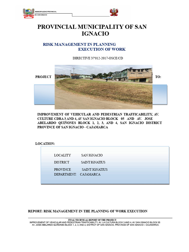 Risk Management Report | PDF | Hazards | Risk