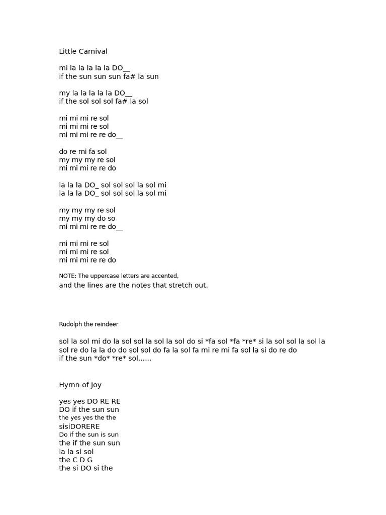 Music Notes for Popular Songs | PDF
