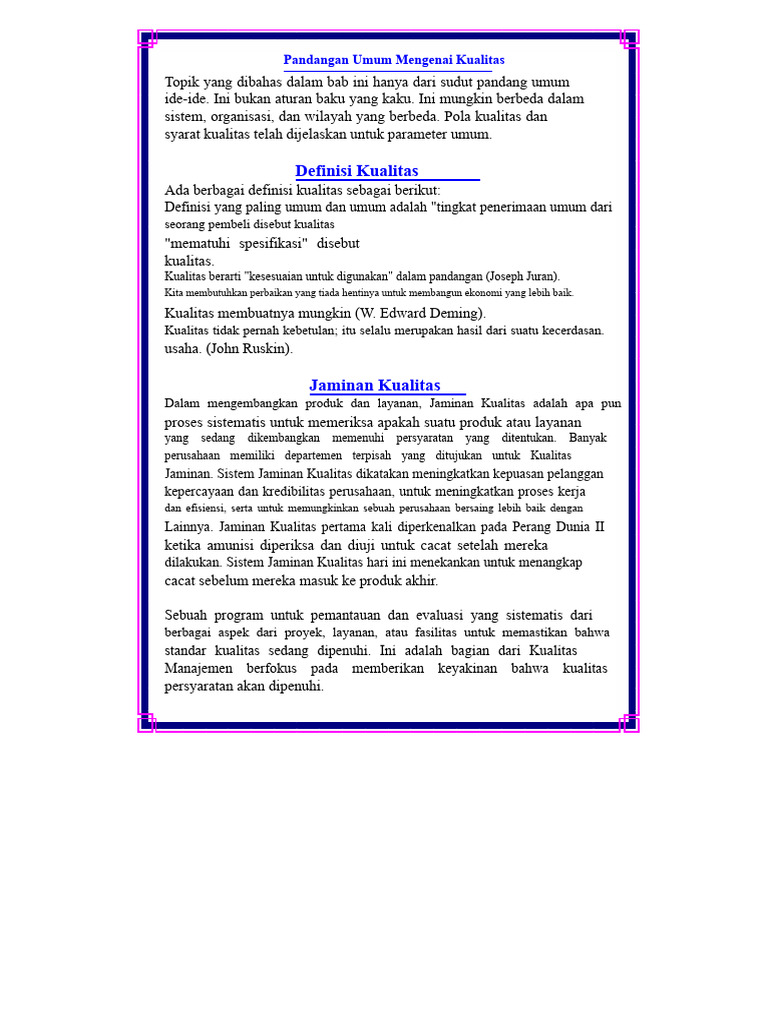 Kualitas kaus kaki | PDF