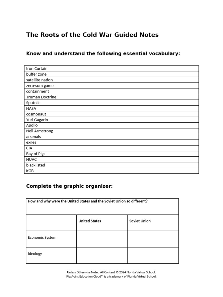 Cold War Roots: Key Concepts & Events | PDF