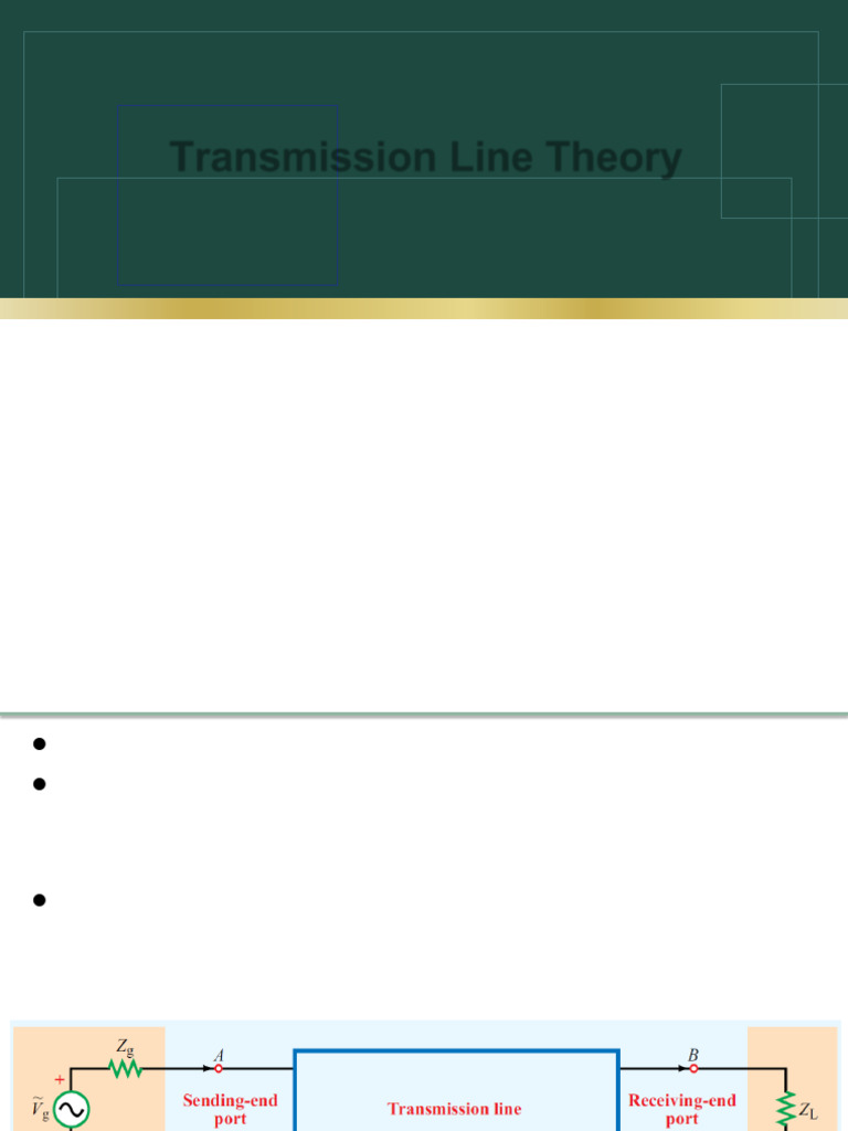 Transmission Line Theory Overview | PDF | Transmission Line ...