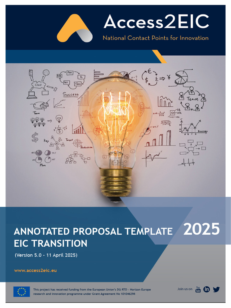 EIC Transition Annotated Proposal Guide | PDF | Market (Economics) | Risk
