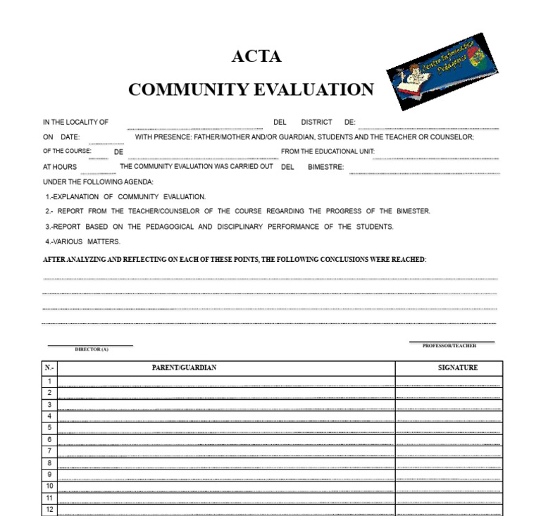 Community Evaluation Act | PDF