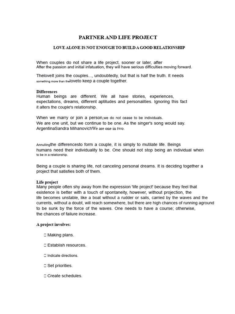 Couple and Life Project | PDF | Happiness | Love
