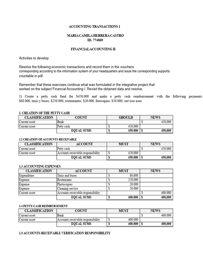 Activity 2. Accounting Transactions | PDF | Discounting | Credit