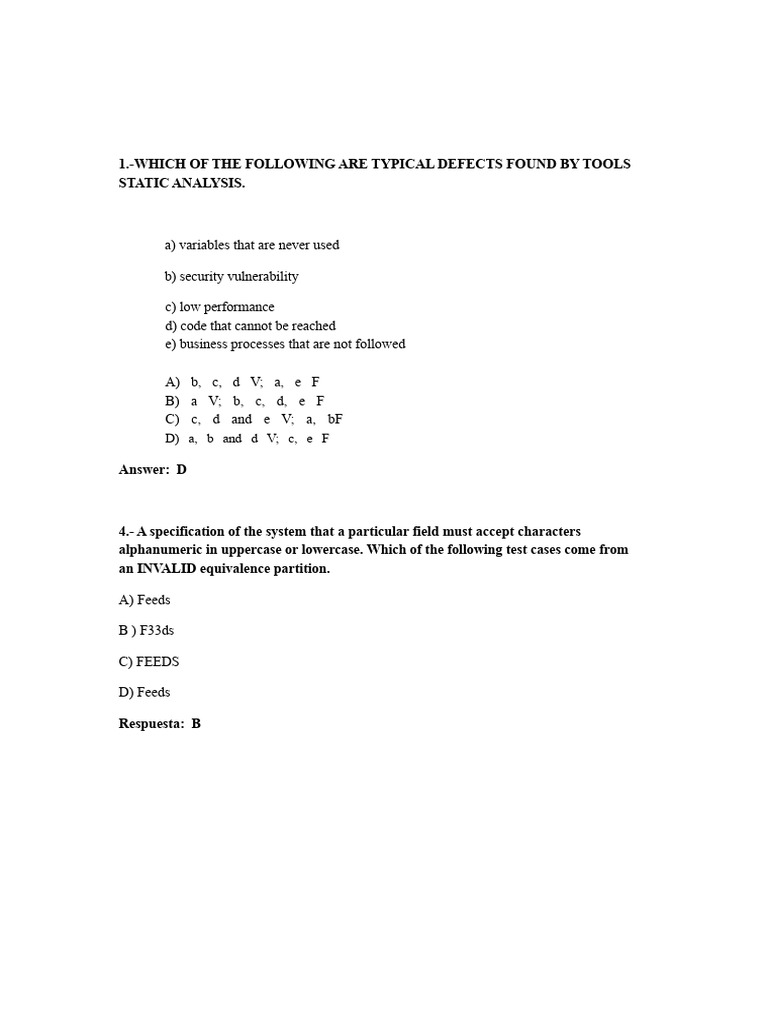 ISTQB Exam Questions | PDF | Software Testing | System
