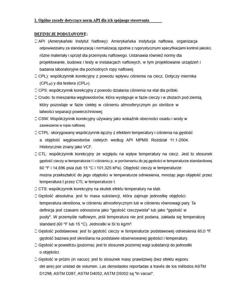 Ogólne Zasady Dotyczące Norm API Dla Ich Spójnego Stosowania | PDF