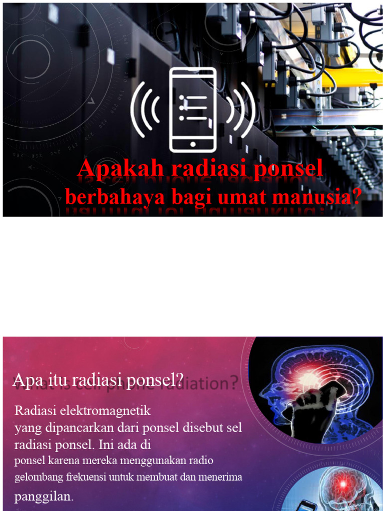 Bahaya Radiasi Ponsel bagi Kesehatan | PDF