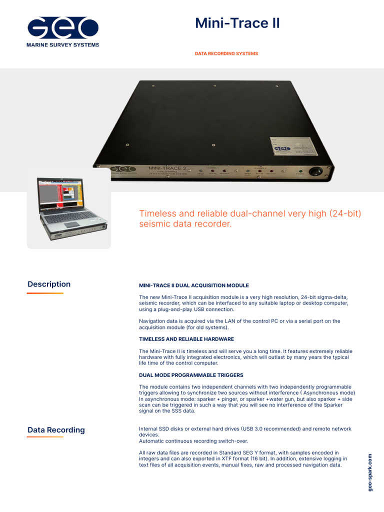 20221121150206-Mini-Trace II | PDF | Usb | Input/Output