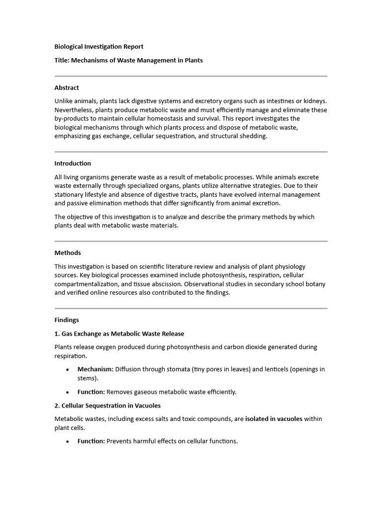 Botanical Research | PDF | Excretion | Plants