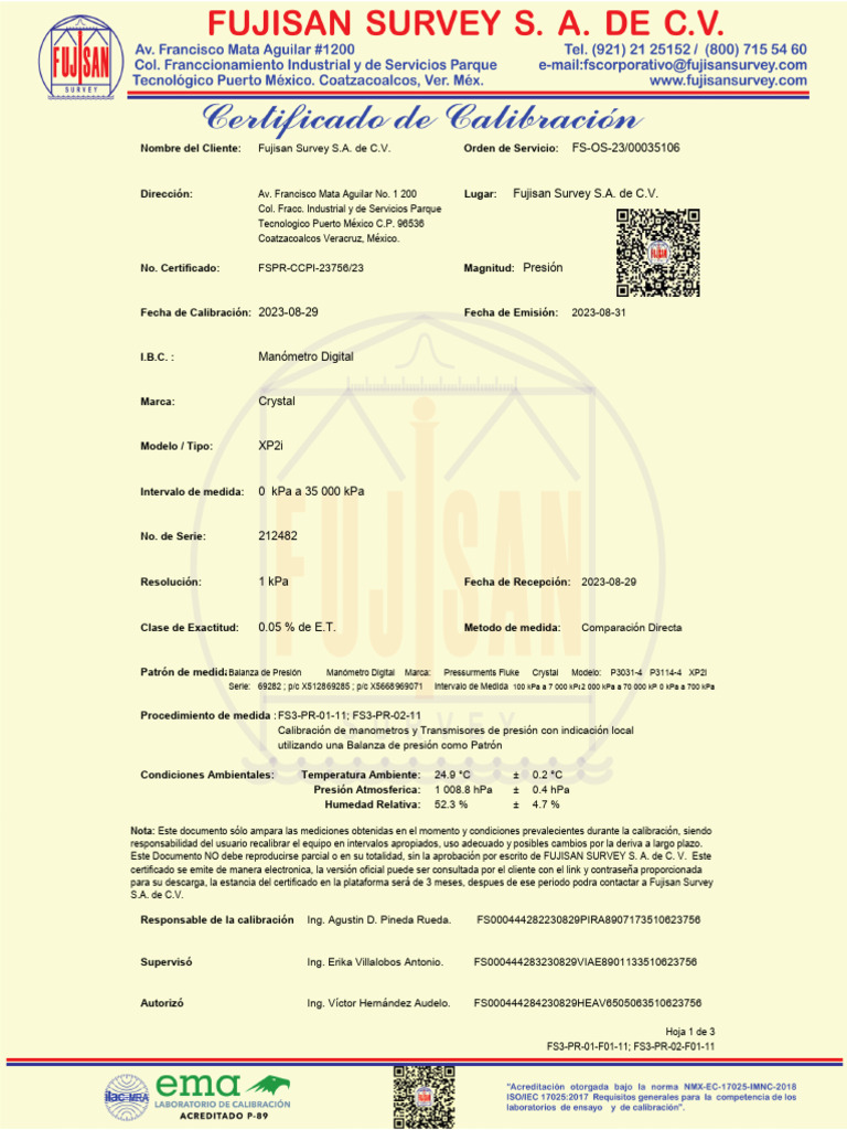 OS_35106_23_FSPR-CCPI_23756_212482 | PDF | Calibración | Metrología