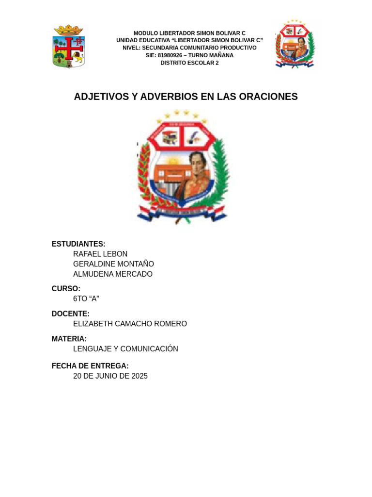 Adjetivos y Adverbios en Español | PDF | Adverbio | Adjetivo