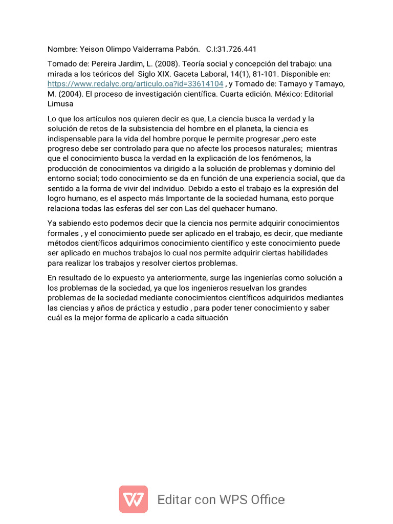 Informe Yeison Valderrama | PDF