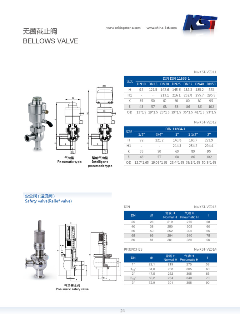 Bellows Valve: 安全阀 (溢流阀) Safety Valve (Relief Valve) | PDF