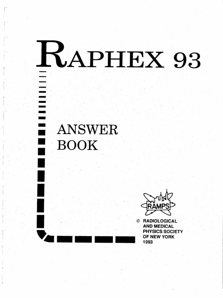 Raphex 93 Answer Book