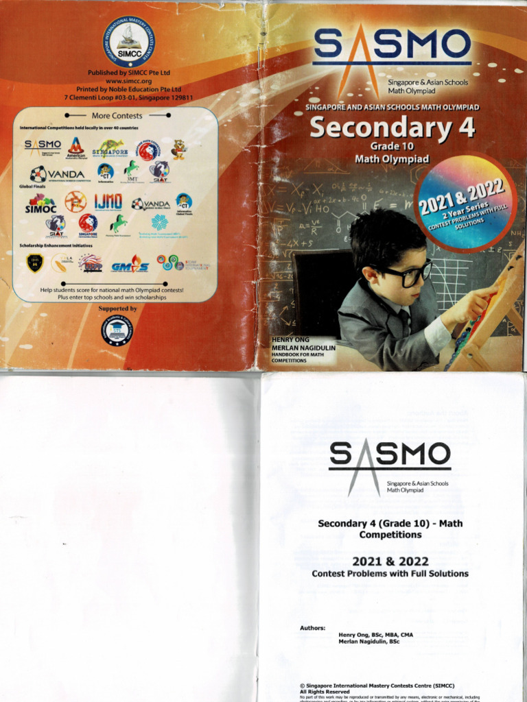 SASMO Secondary 4 Grade 10 2021 2022 | PDF