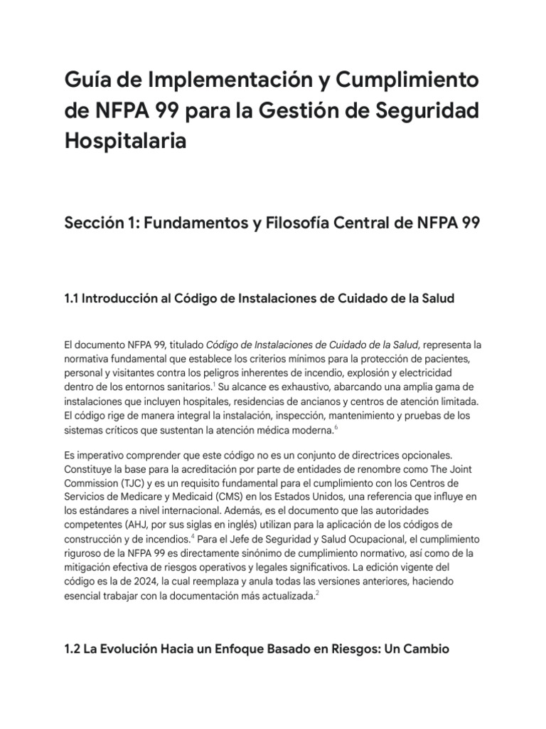 Implementación de NFPA 99-2012 en Salud | PDF | Hospital | Medicare ...