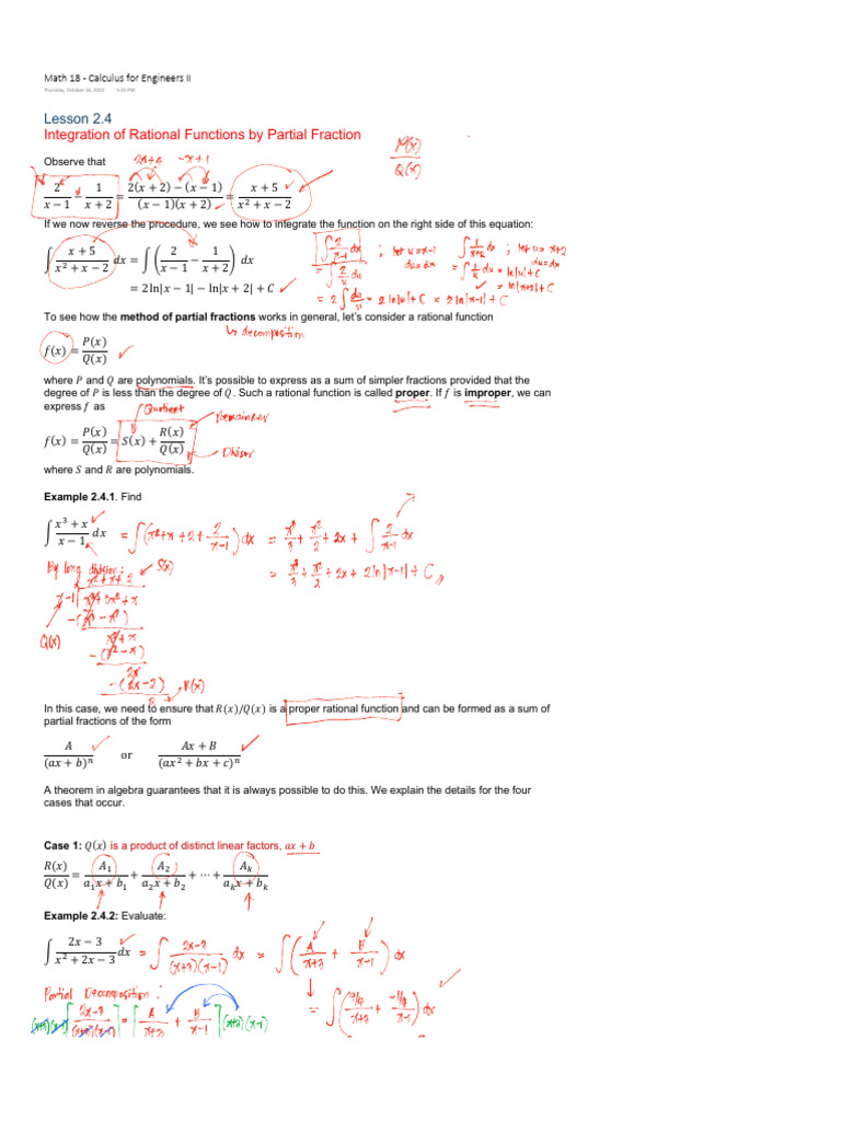 Integrating Rational Functions | PDF | Number Theory | Mathematical ...