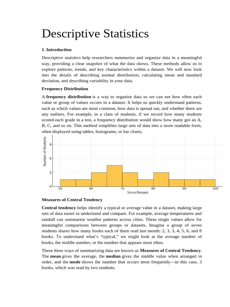 Statistical Analysis of Data For Researchers | PDF | Statistical ...