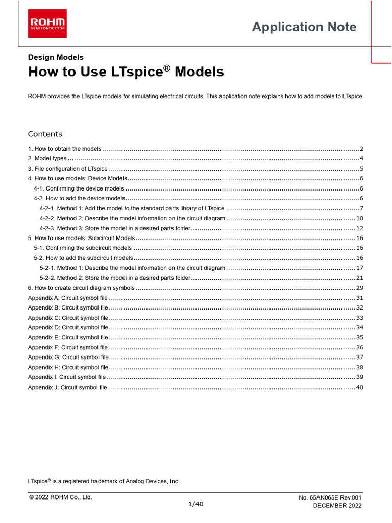 Using LTspice Models for Circuit Design | PDF | Bipolar Junction ...