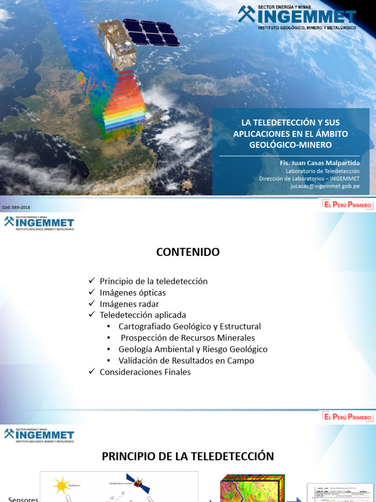 Teledetección en Geología y Minería | PDF | Óptica | Sensores remotos