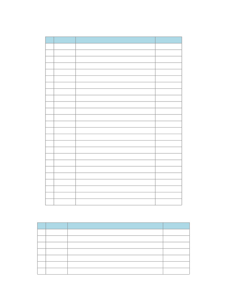 Student Names Tables | PDF