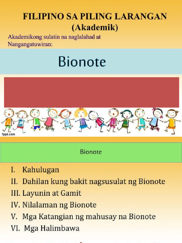 BIONOTE | PDF
