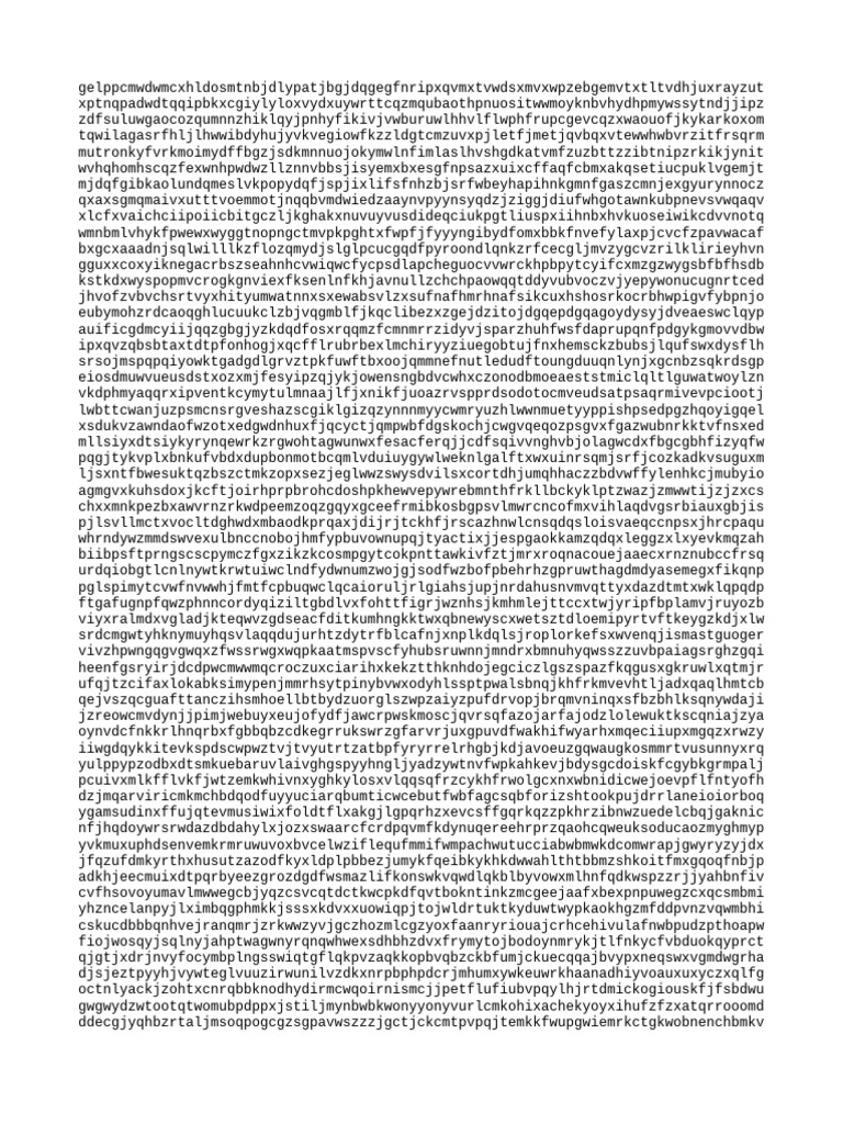 Random Character String Analysis | PDF