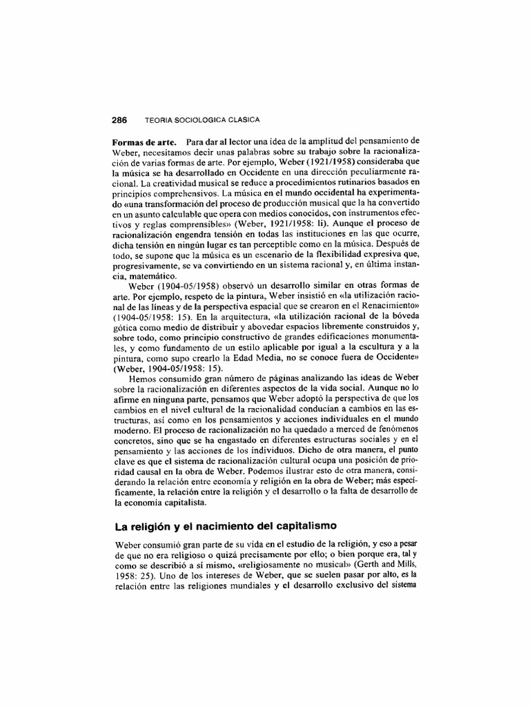George-Ritzer - Weber - Etic. y Esp Del Capitalistmo | PDF