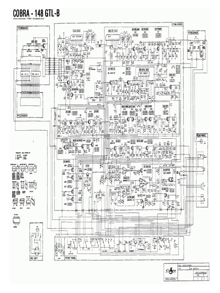 Schema Statie Radio CB Cobra 148 GTL B | PDF