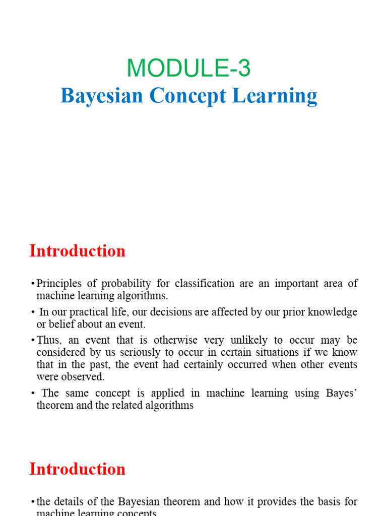 unit3 | PDF | Bayesian Inference | Statistical Classification