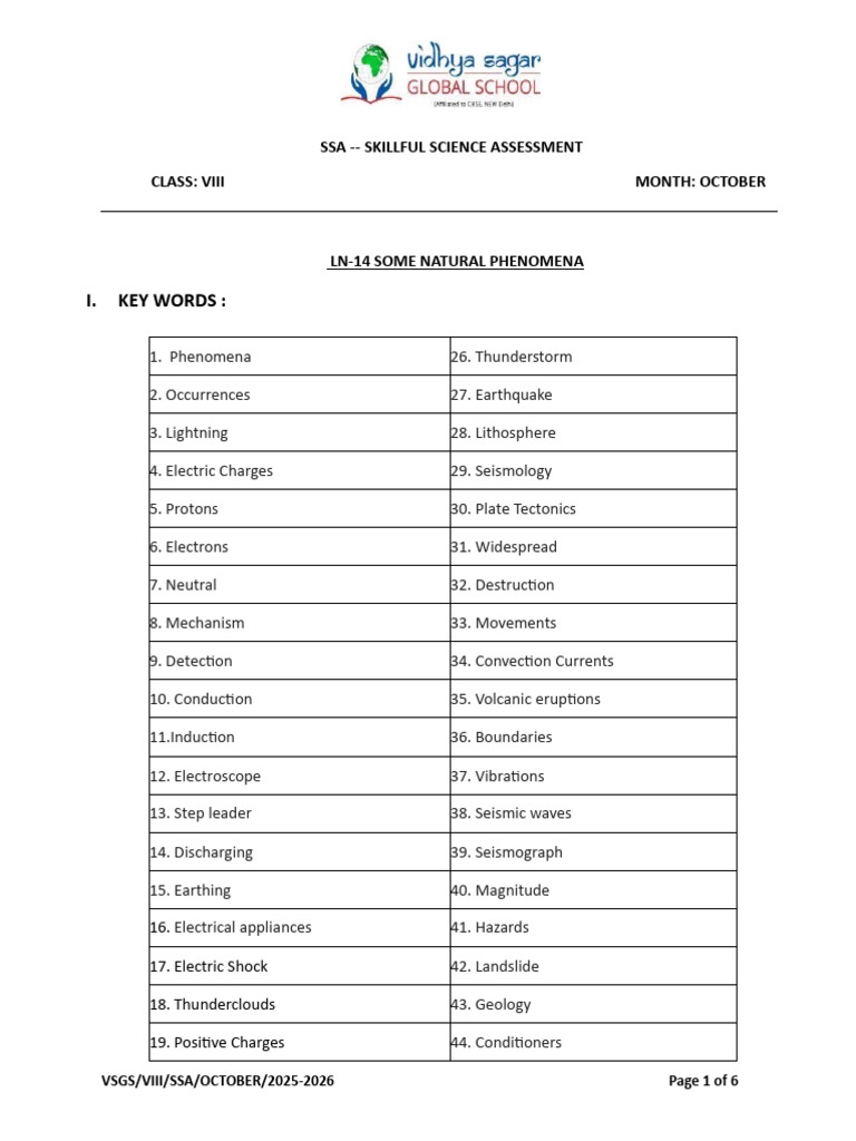 Grade 8 Science - Worksheet | PDF | Earthquakes | Seismology