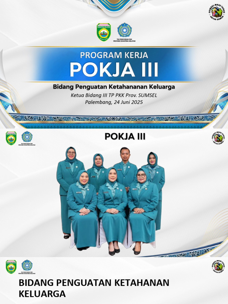 Program Kerja Pokja III PKK 2025 | PDF