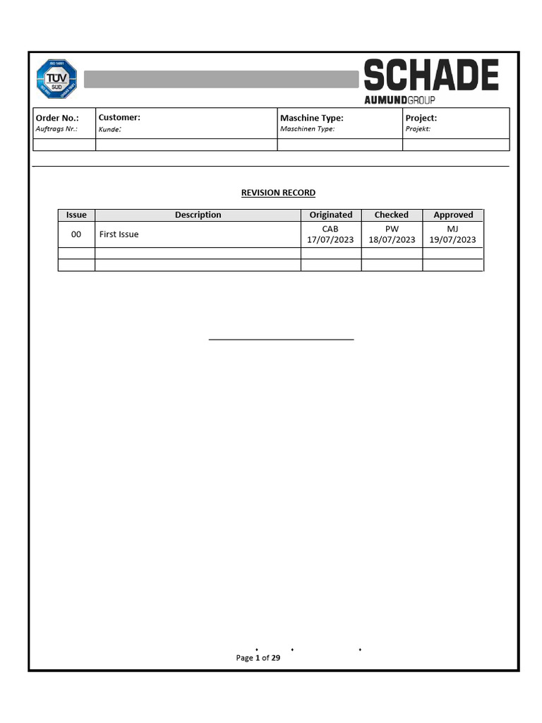 PP4 Machine A Inspection Report 25-06-23 | PDF | Mechanical Engineering