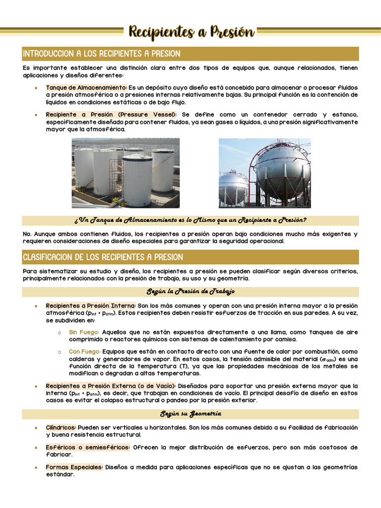 Ejemplos de Recipientes a Presión | PDF | Presión | Gases