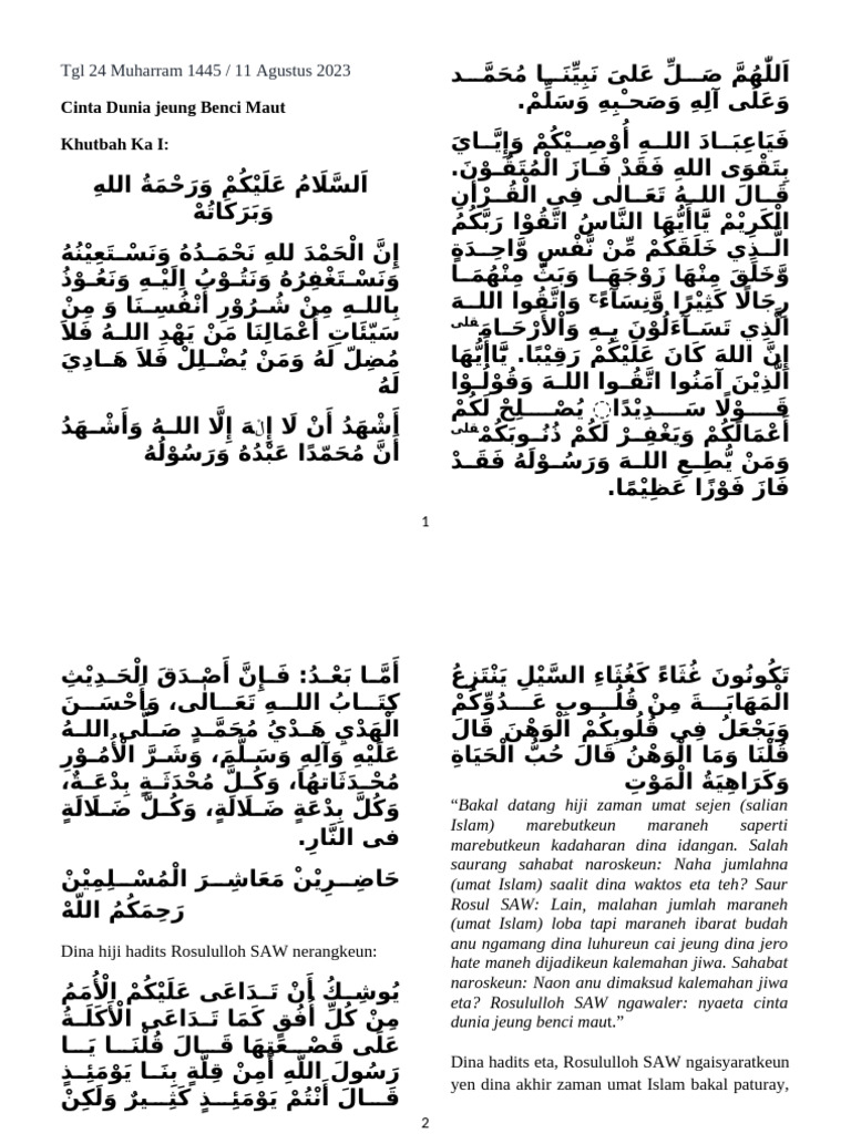 Cinta Dunia Jeung Benci Maut | PDF