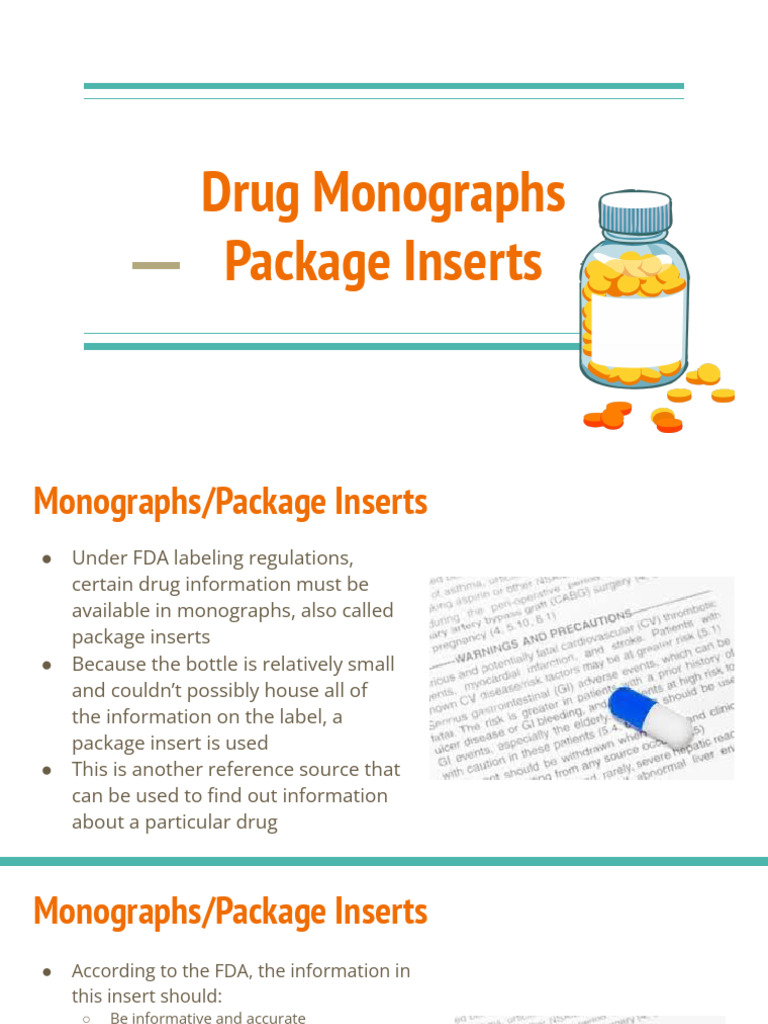 Understanding Drug Monographs | PDF | Pharmacology | Adverse Effect