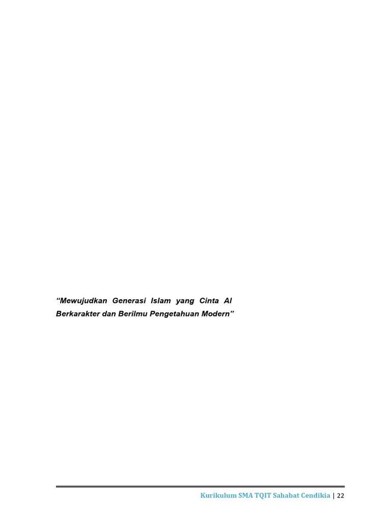 8. Bab II Visi, Misi, Dan Tujuan Satuan Pendidikan | PDF