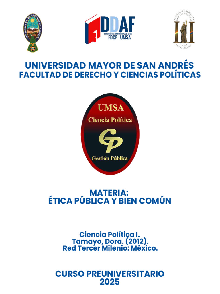 Ética Pública y Bien Común | PDF