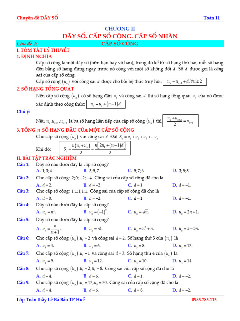 Chu de Cap So Cong 2023 | PDF