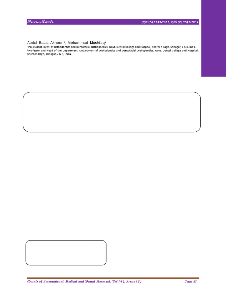 Bonding Brackets To Porcelain An Overview | PDF | Orthodontics ...