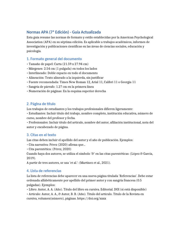 Normas APA 7ed | PDF | Estilo apa