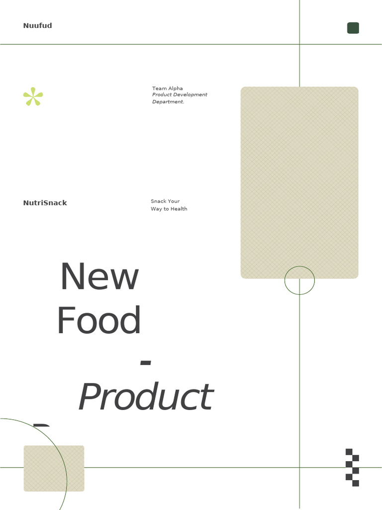 Nuufud - New Food Product Proposal Template | PDF | Nutrition | Diet ...
