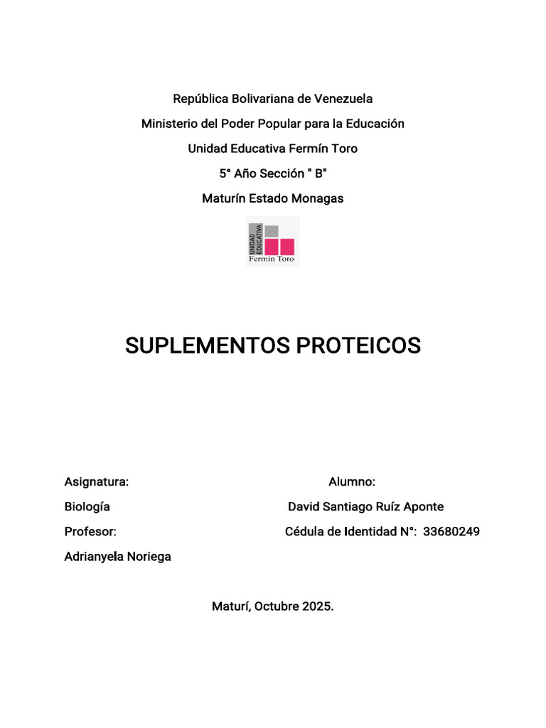 Suplement Os Prote I Cos David Santiago | PDF | Dieta | Proteínas