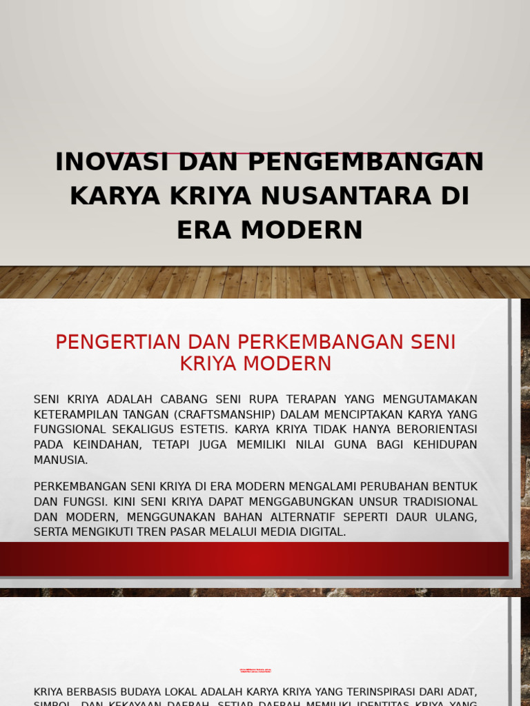Pemicu Kriya Modern di Indonesia | PDF