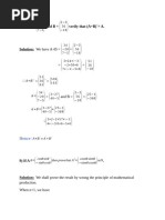 Matrices Practice and Transformation Problems | PDF | Matrix ...