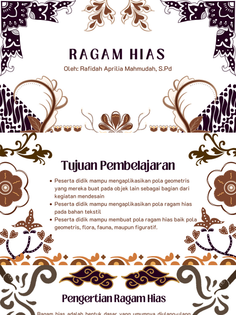 Empat Teknik Penggubahan Ragam Hias | PDF