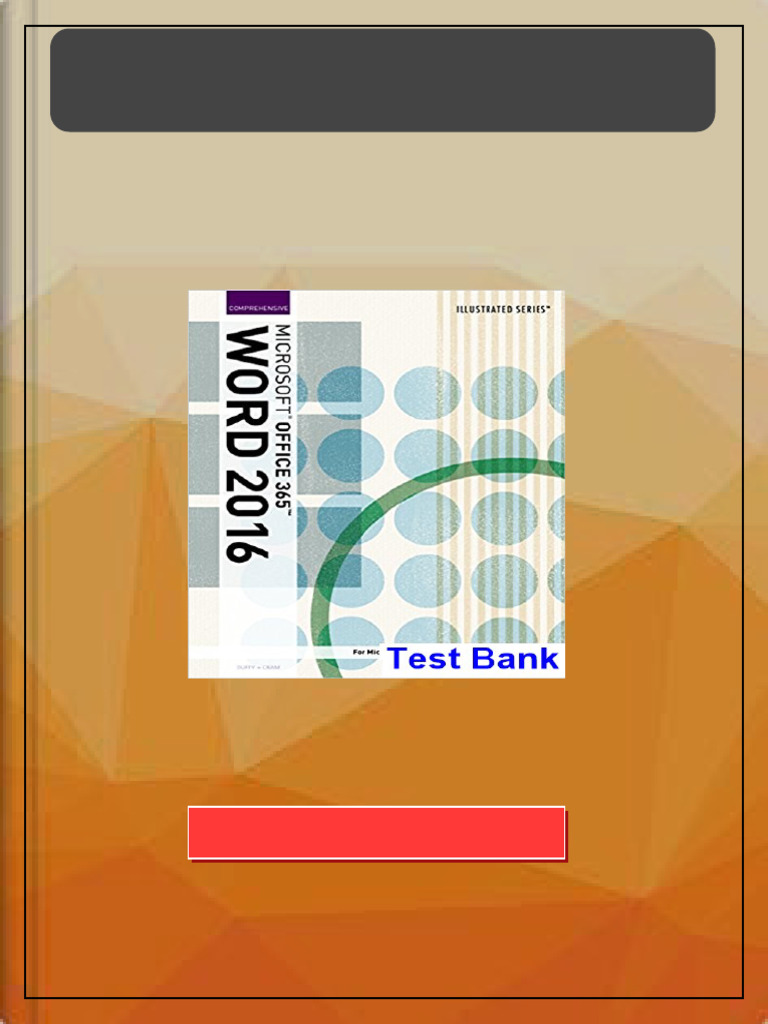 Illustrated Microsoft Office 365 and Word 2016 Comprehensive 1st ...