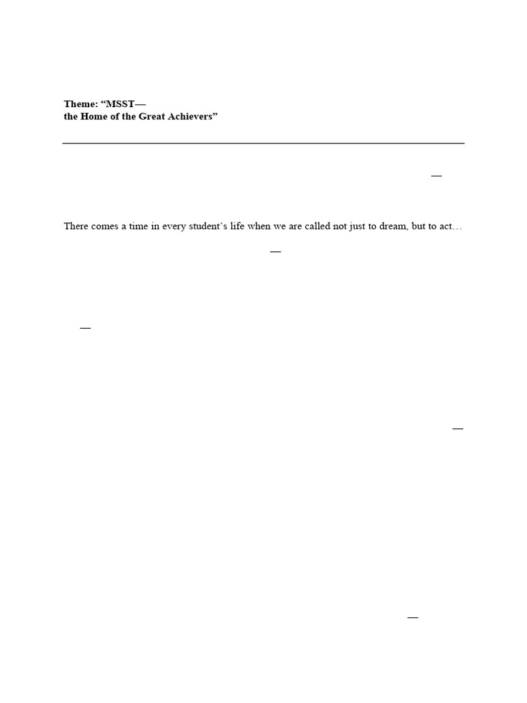 Oratorical Piece | PDF