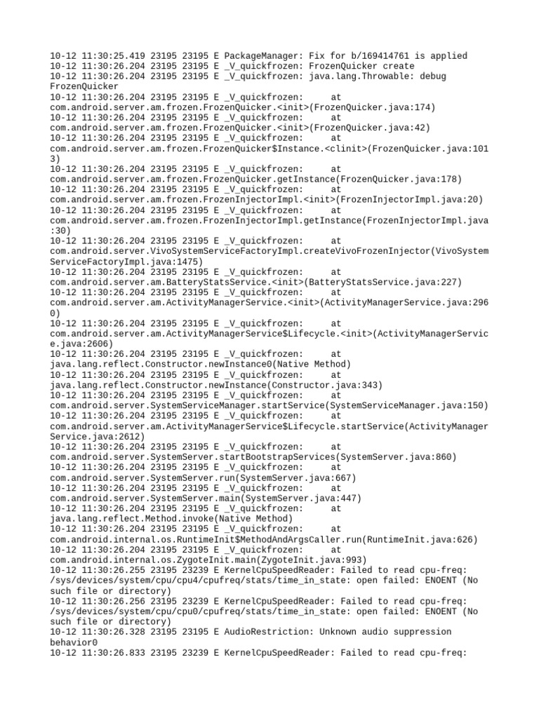 Log | PDF | Java (Programming Language) | Android (Operating System)